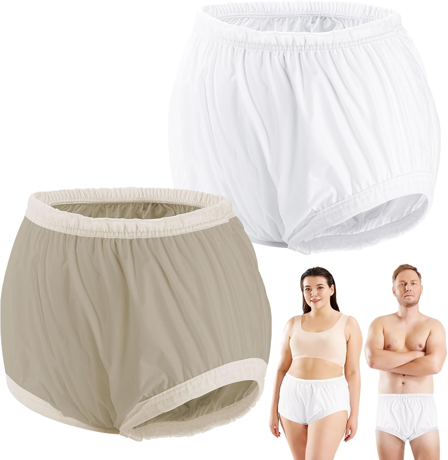 Amazon.com: 2PCS Carer Adult Diaper Covers for Incontinence Noiseless Reusable Waterproof ...