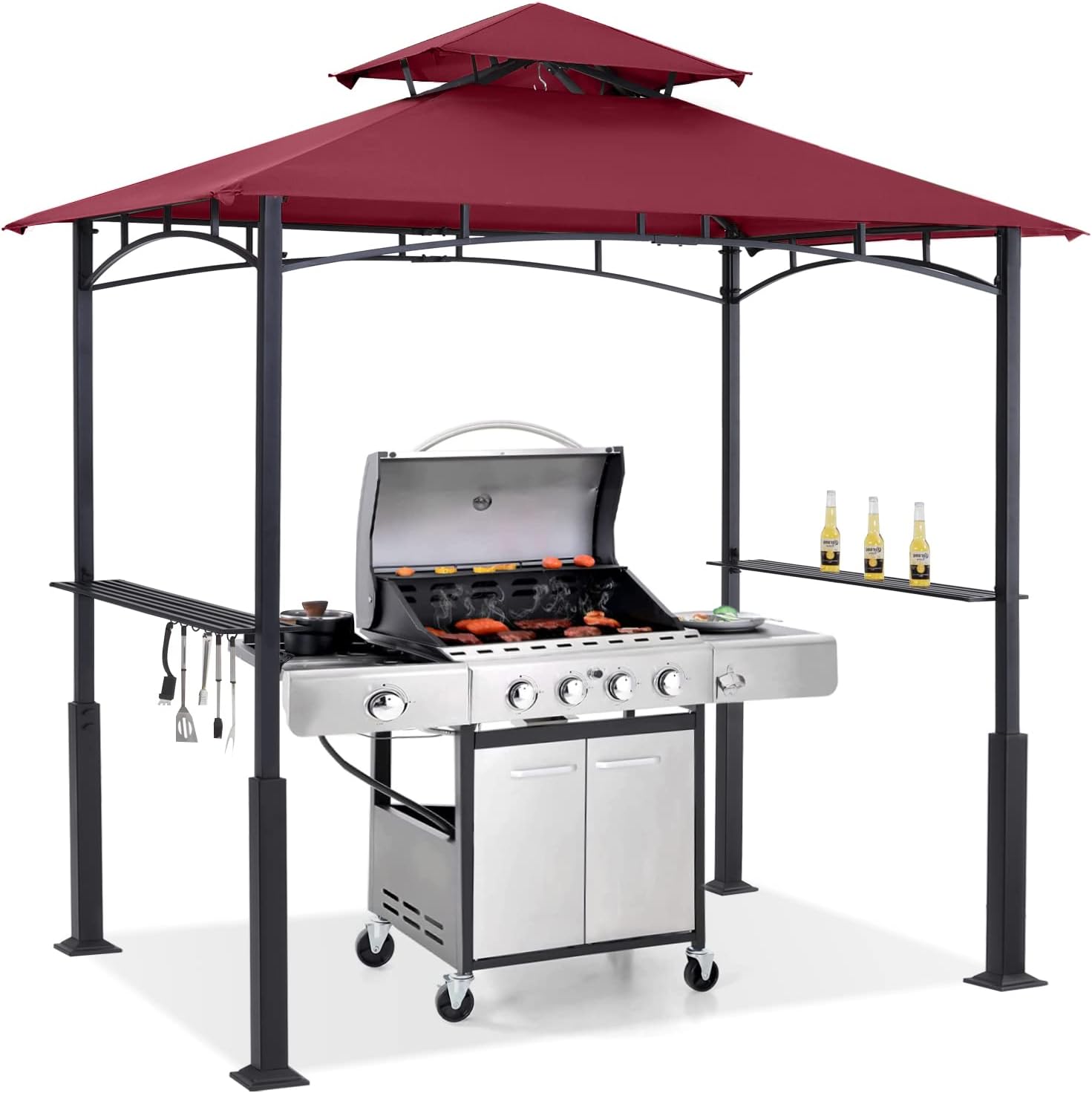 Amazon.com : ABCCANOPY 8'x 5' Grill Gazebo Canopy - Outdoor BBQ Gazebo ...