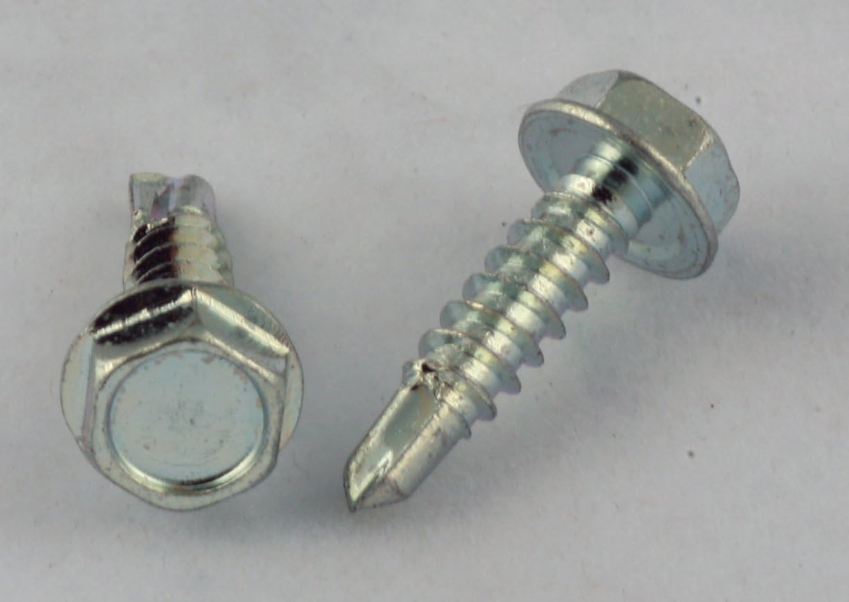 Amazon.com: 12-14 X 1-1/4 UnSl HWH #3 Point Self Drilling Tek Screws ...