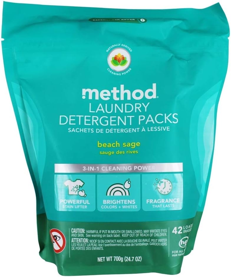 Amazon.com: Method Liquid Laundry Detergent, Fragrance Free + Clear, 66 ...