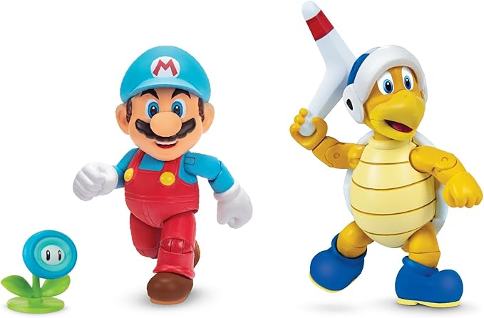 Amazon.com: Super Mario Ksruee Nintendo 4" Figure 2 Pack: Ice Mario ...