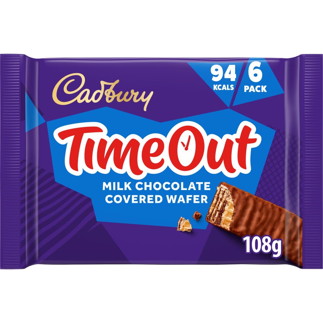 Cadbury Timeout Milk Chocolate Covered Wafer 6 x 18g (108g) : Amazon.co ...