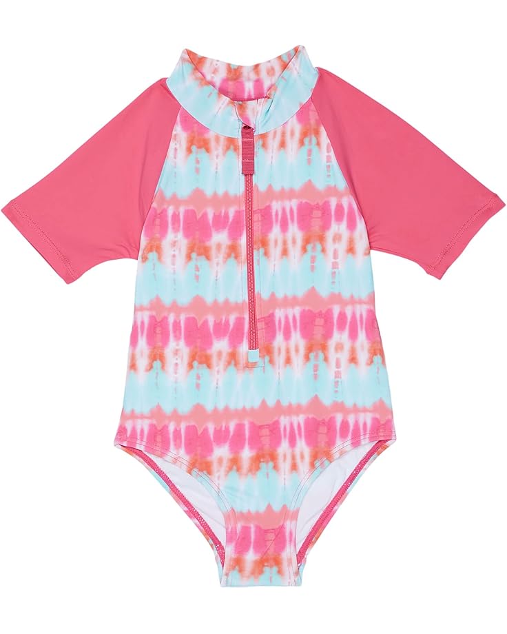 Hatley Kids Summer Tie-Dye Rashguard One-Piece (Toddler/Little Kids/Big ...