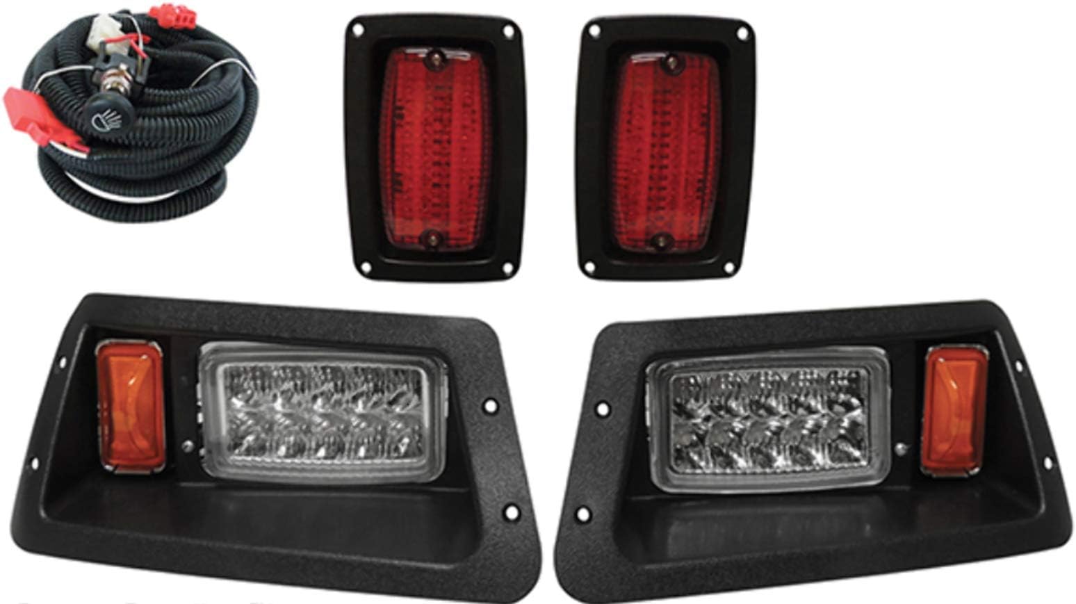 Amazon.com: Golf Cart Headlight Compatible Yamaha G22 LED Headlight ...