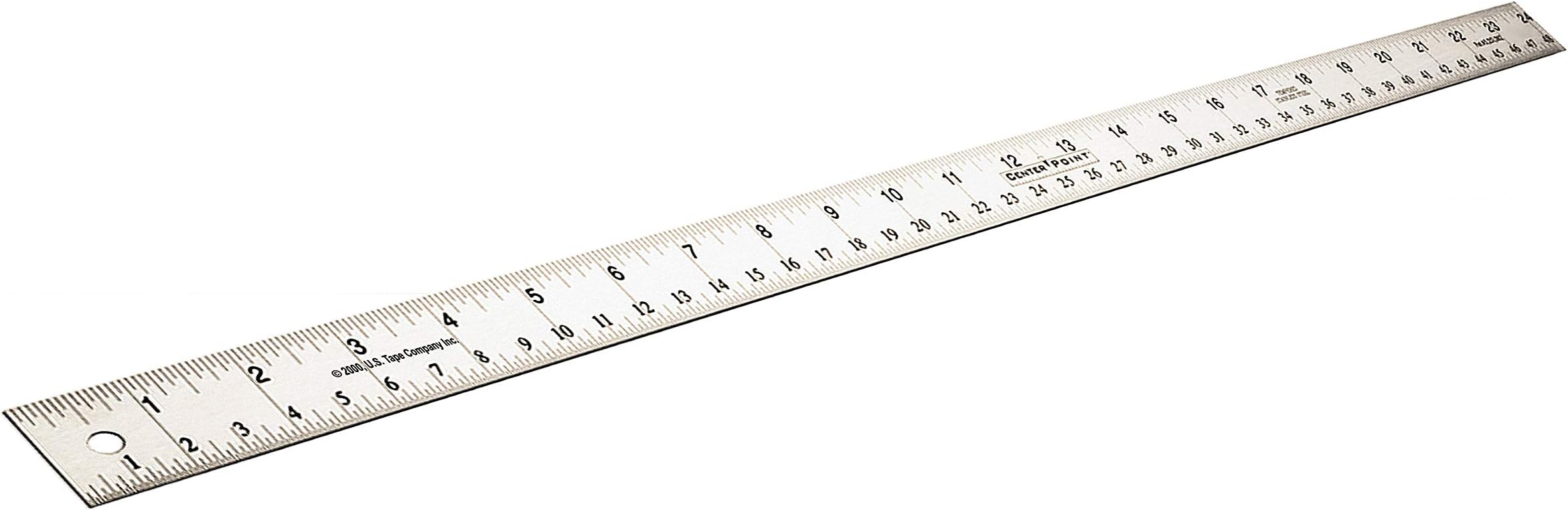 Amazon.com: US Tape 50002 CenterPoint Ruler 1" x 24" SS ruler with ...