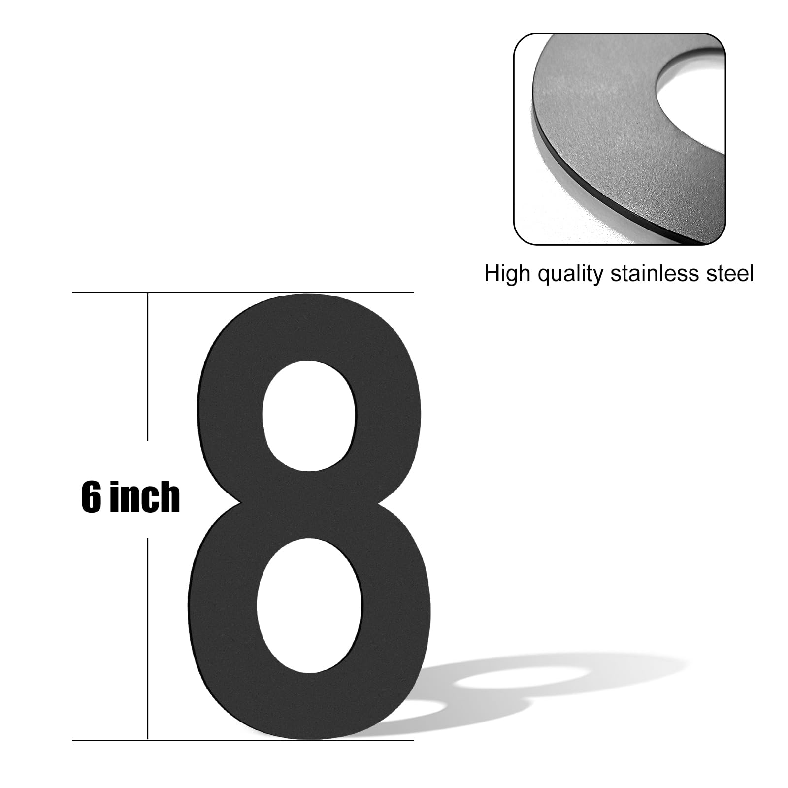Snapklik.com : ZUNTENG 6" Self-adhesive House Numbers, House Numbers ...