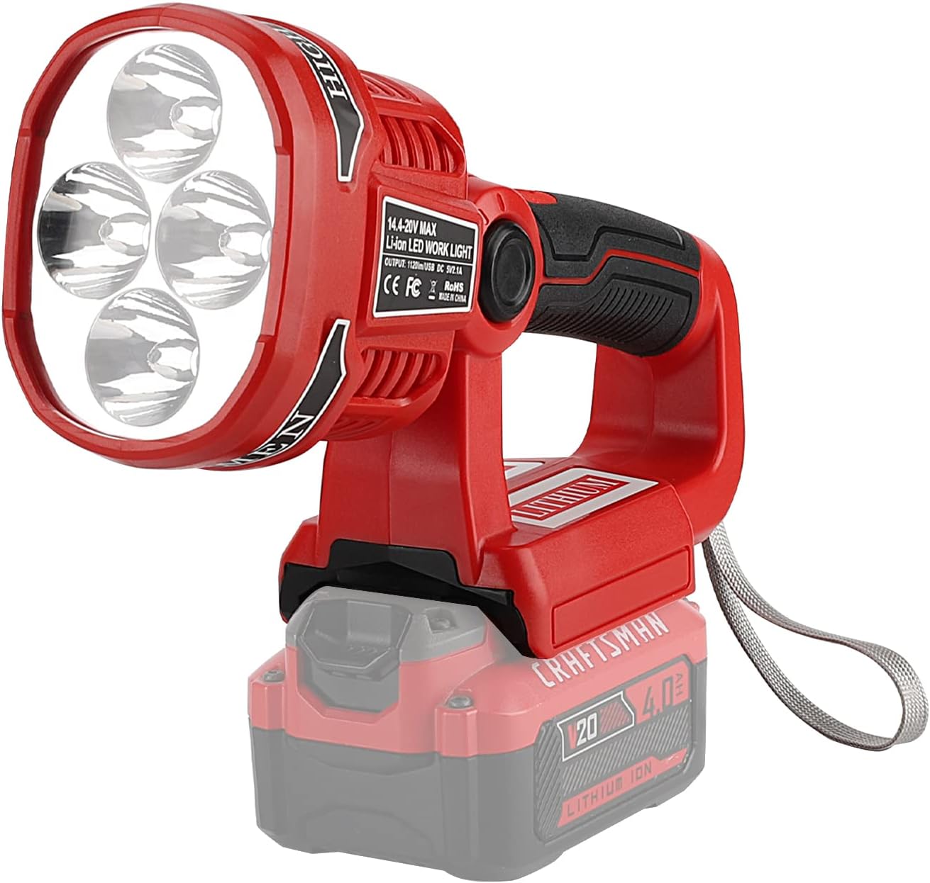Amazon.com: CRAFTSMAN CMXLFB500P Rechargeable 500 Lumen Lithium Ion ...