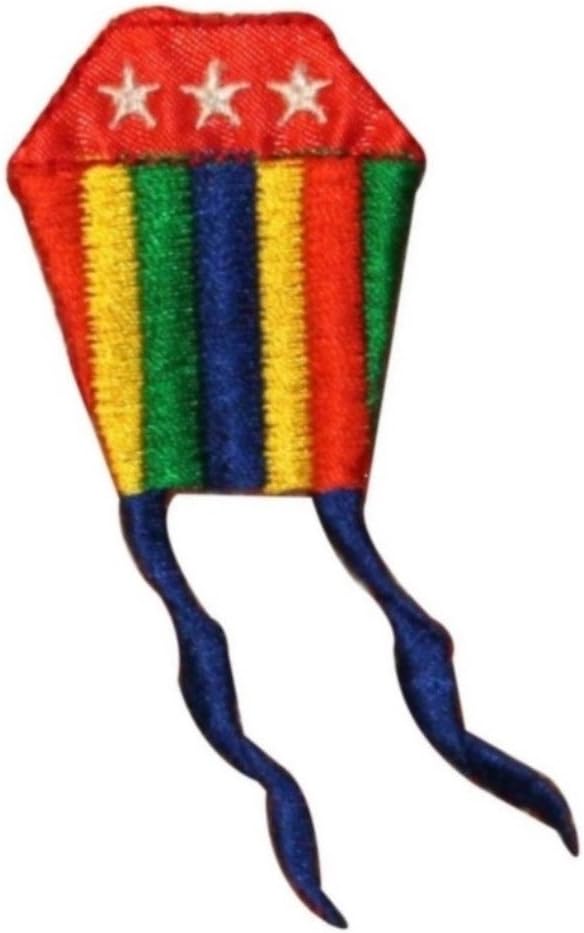 Amazon.com: ID 1098B Kid Rainbow Kite Patch Windy Day Activity ...