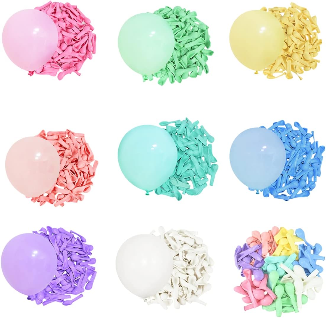 Amazon.com: 100Pcs Macaron Latex Balloons Colorful Party Balloons Candy ...