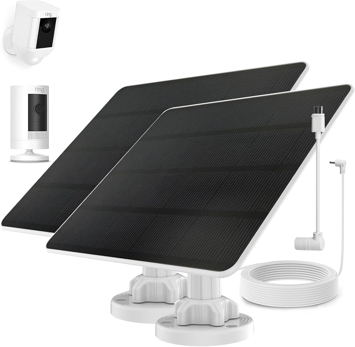 Amazon.com: Ring Camera Solar Panel Charger, Compatible with Ri ng ...