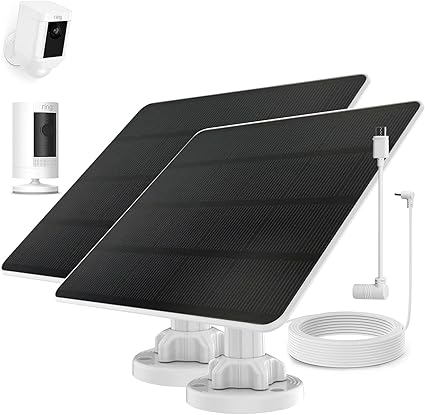 Amazon.com: Ring Camera Solar Panel Charger, Compatible with Ring Stick ...