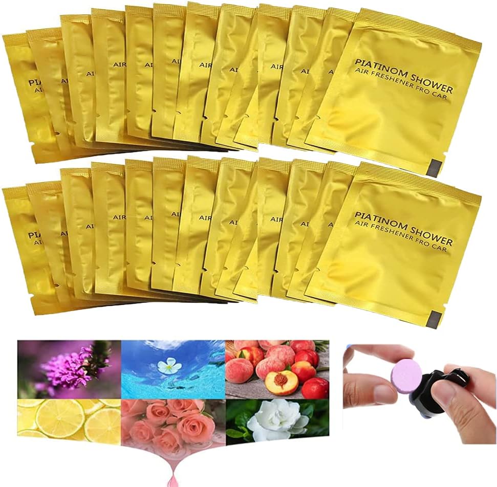 Amazon.com: 24 Packs Car Air Fresheners Refills, Car Air Vent Clip ...