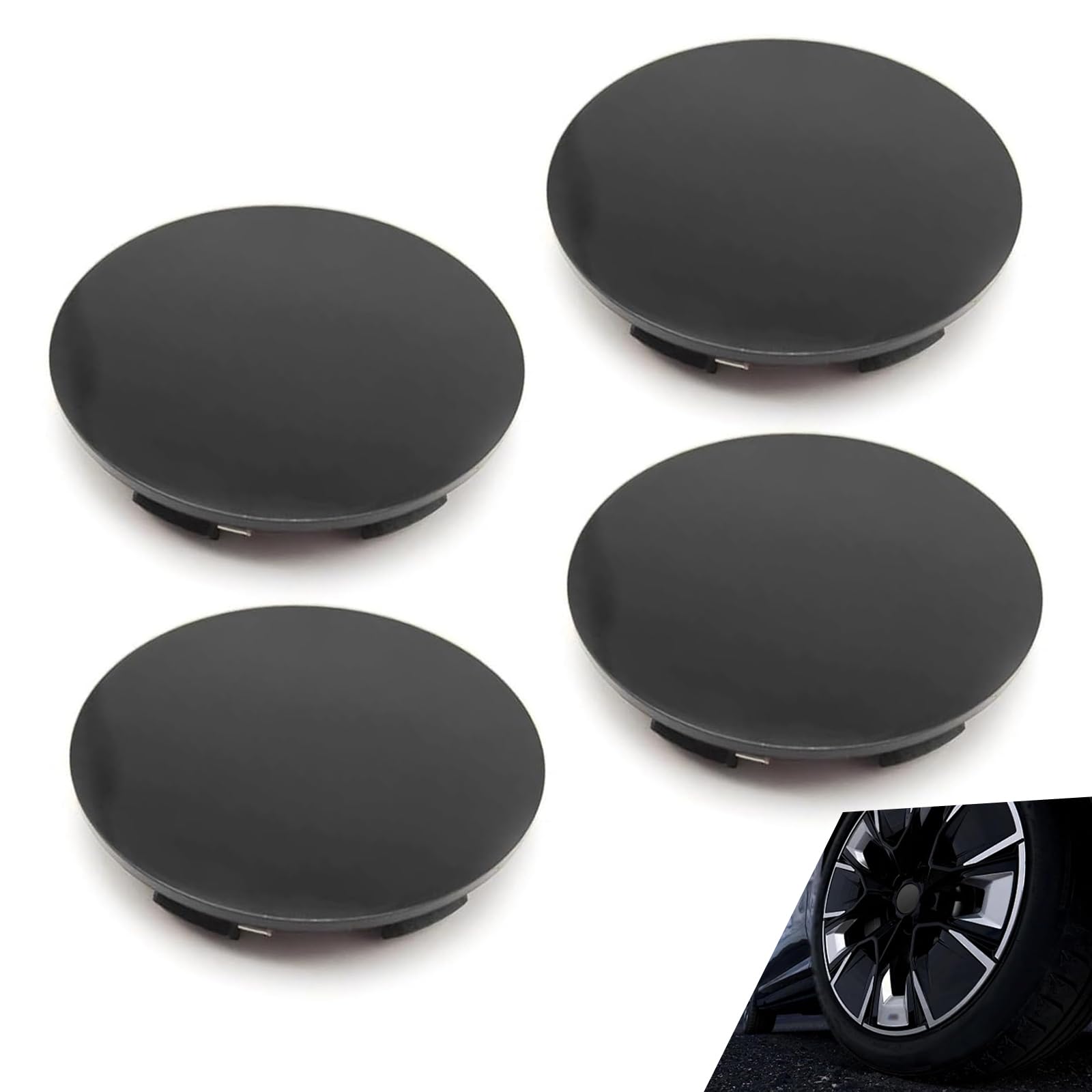 Snapklik.com : Jokormo 4 PCS Car Center Hub Caps, 2.36" OD X 2.2" ID ...