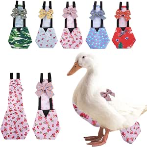 Amazon.com : Call Duck Clothes Reusable Diapers for Various pet Fowls ...