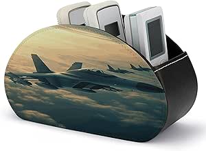 Amazon.com: Desktop Organizer Store Aircraft Fighter Jets Printed ...