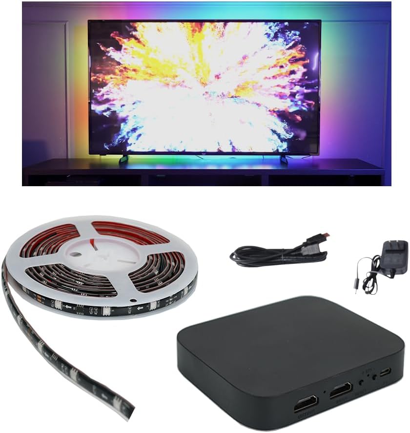 ValueLights Smart DreamColour RGBIC Wi-Fi TV Backlight, Home Cinema Kit ...