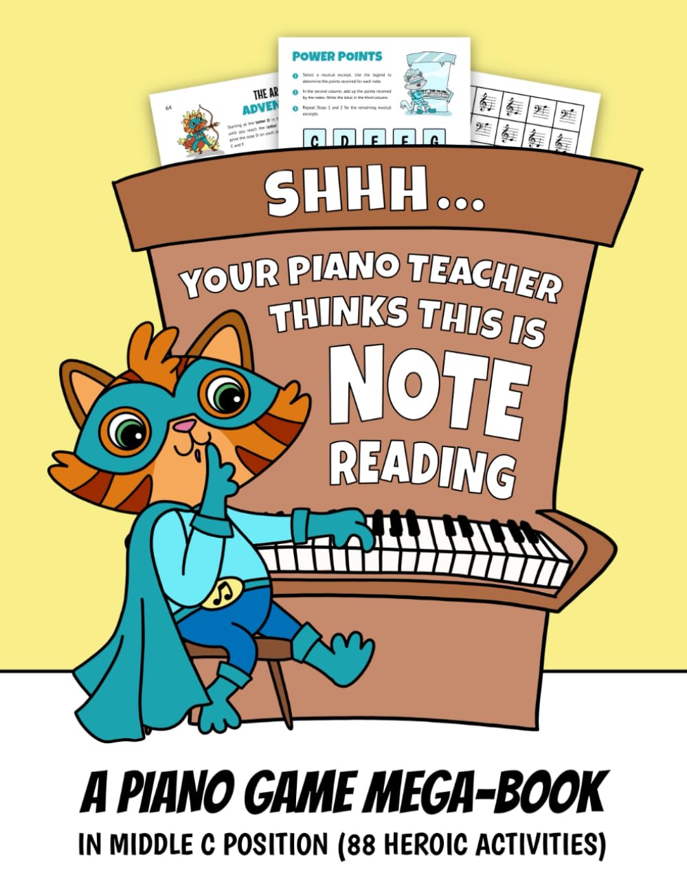 Shhh... Your Piano Teacher Thinks This Is Note Reading: A Piano Game ...
