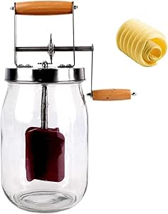 Amazon.com: 1000ML/1500ML Manual Butter Churner - Hand Crank Butter ...