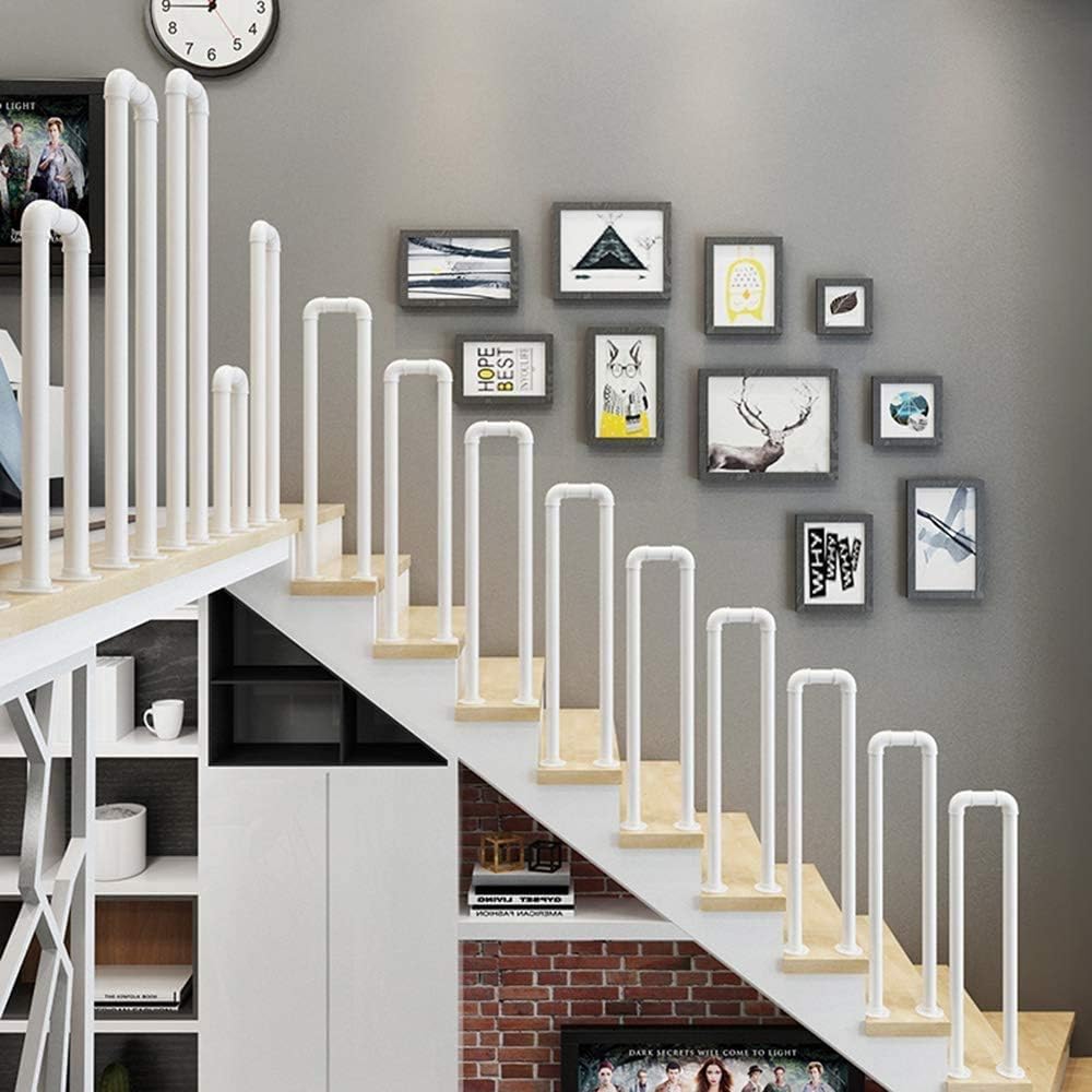 Buy GSKD Metal Stair Handrail U-Shaped Wrought Iron Handrail for Stair ...