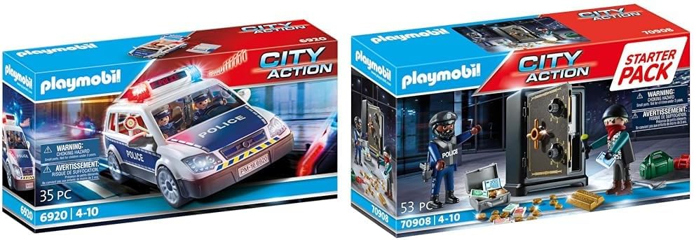 Playmobil 6920 City Action Police Squad Car with Lights and Sound ...