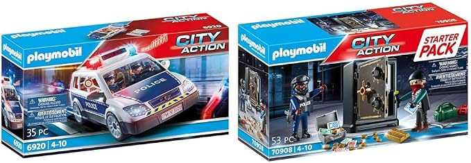 Playmobil 6920 City Action Police Squad Car with Lights and Sound ...