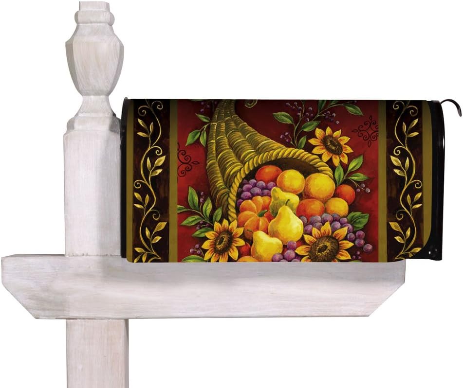 Amazon.com: Evergreen Flag Magnetic Mailbox Cover Bountiful Basket ...