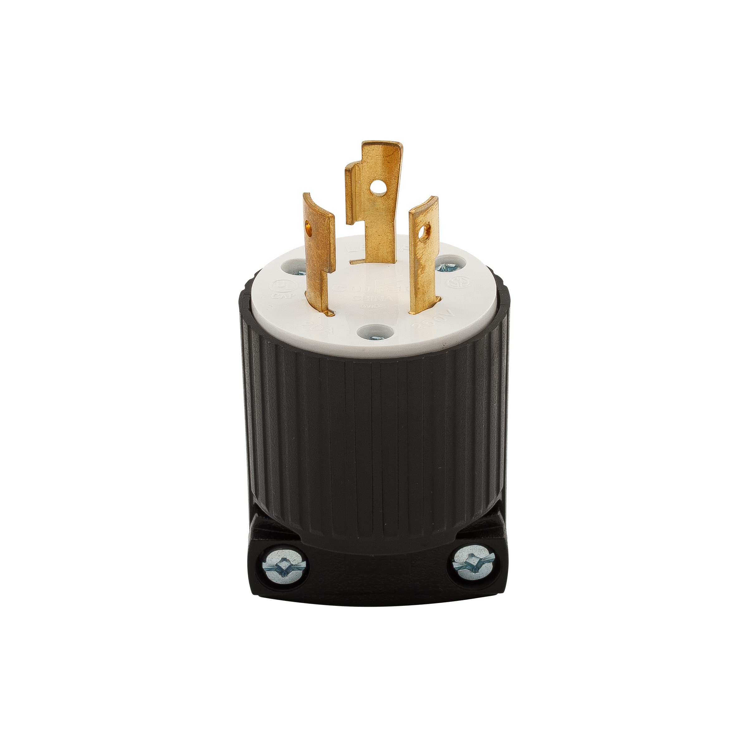 EATON L620P Grounded Locking Electrical Plug, 250 V, 20 A, 2 P, 3 W ...