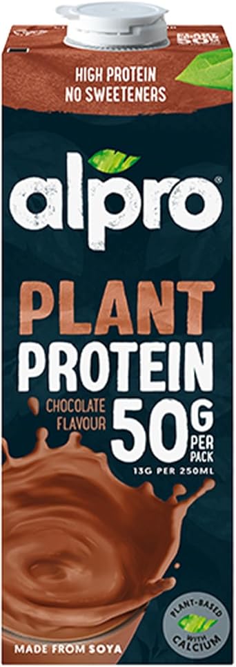 Alpro Chocolate Soya Drink - High Protein - Plant-Based Long Life Dairy Free & Lactose Free Milk ...