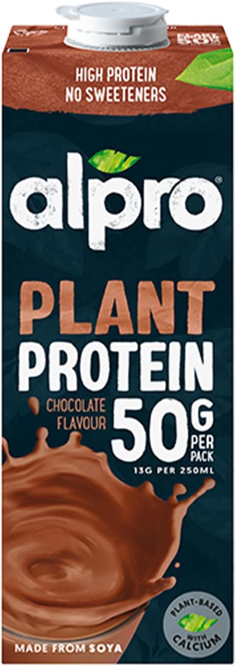 Alpro Chocolate Soya Drink - High Protein - Plant-Based Long Life Dairy Free & Lactose Free Milk ...