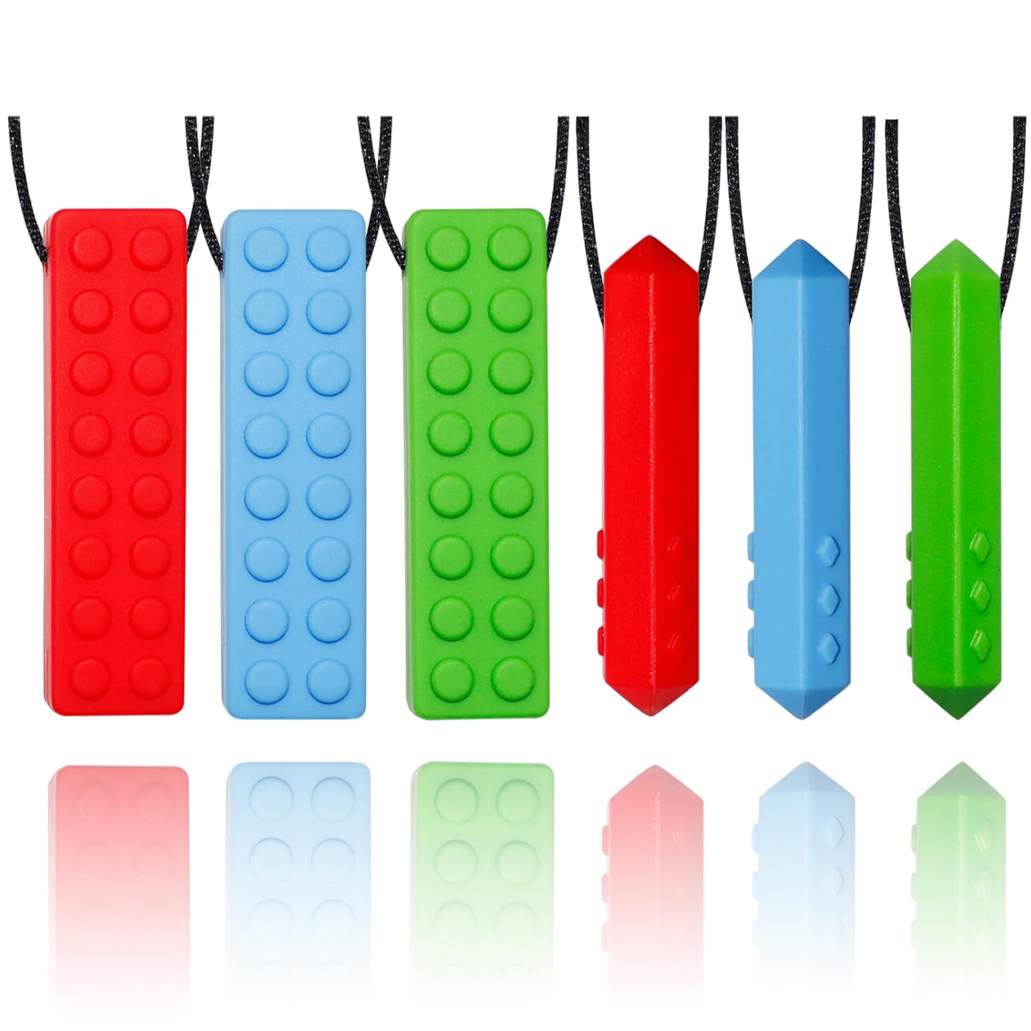 Amazon.com : Chew Necklaces for Sensory Kids, 6 Pack Chewy Necklaces ...