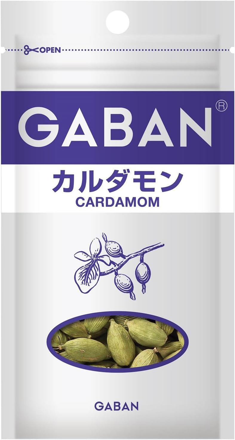 Amazon | ハウス GABAN(ギャバン) カルダモン ホール 袋 4g[お試しサイズ！使いやすいファスナー付き] | GABAN(ギャバン) | スパイス・ハーブ 通販