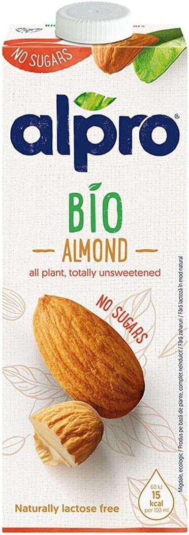 Alpro Organic Almond No Sugars Plant-Based Long Life Drink, Vegan ...