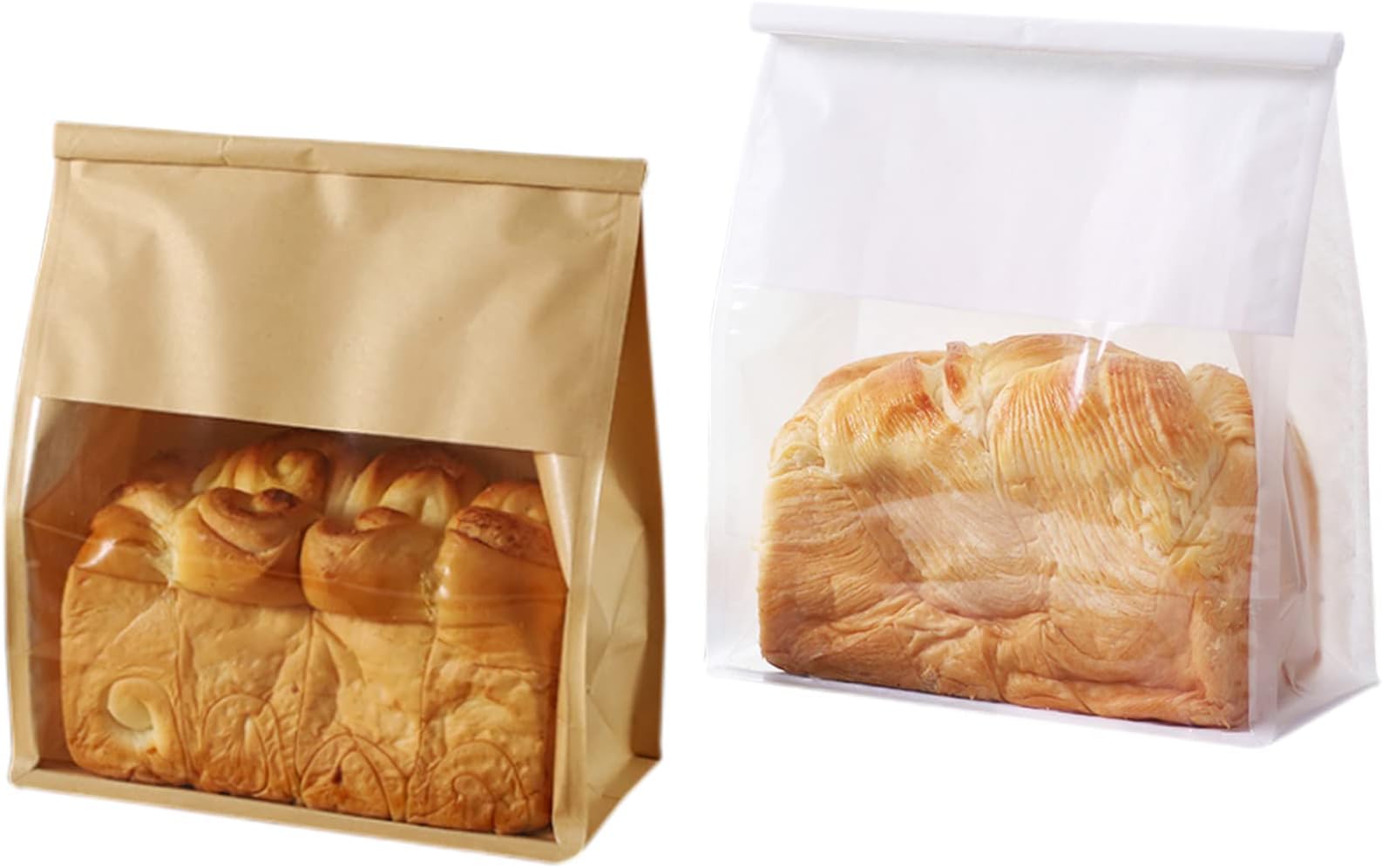 Amazon.com: Pack of 50 Paper Bread Bags for Home Bread Sourdough Bread ...
