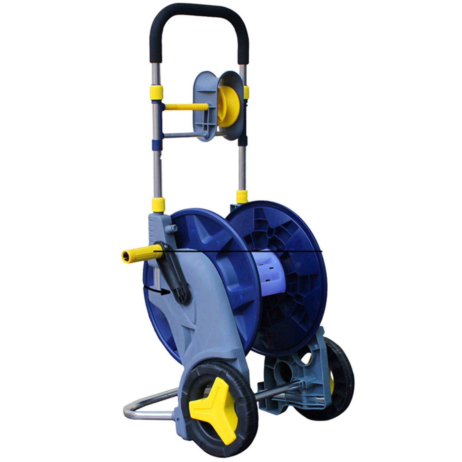 Buy Garden irrigation car wash water hose reel trolley, Retractable air ...