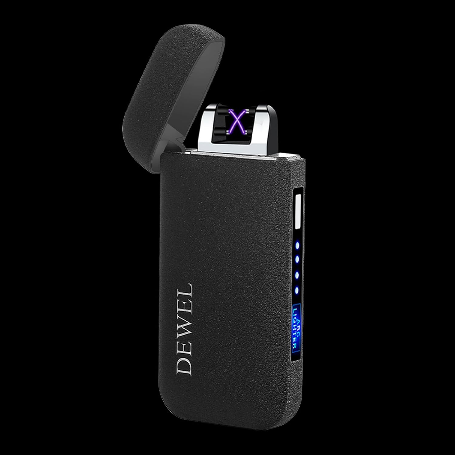 Amazon.co.jp: DEWEL 電子ライター usb充電 プラズマ アーク 防風 静音 屋外使用可 小型 充電式 防風 軽量 薄型 誕生日 父の日 男性プレゼント(マットブラック ...