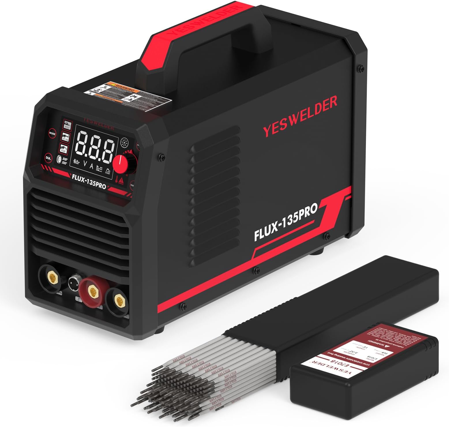 YESWELDER FLUX-135PRO 110V Flux Core Welder Flux MIG/Lift TIG/Stick 3 ...