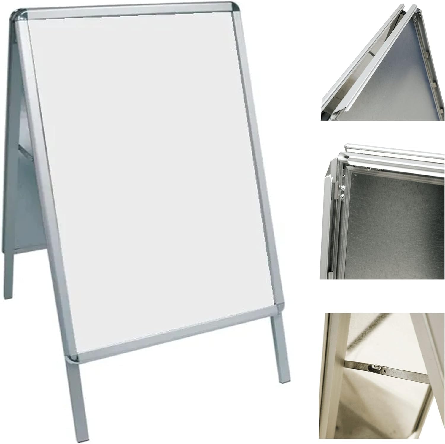 A1 OR A2 Poster Stand A-Board Display Snap Aluminum Frame Board Outdoor ...