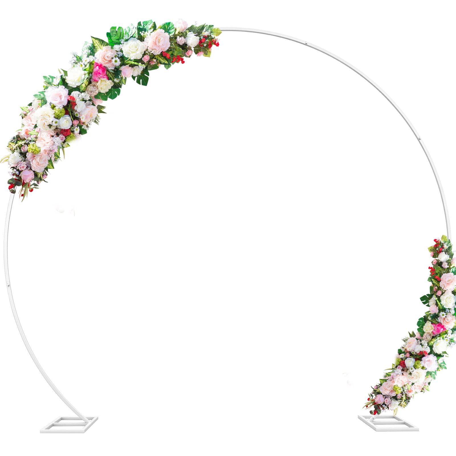 Buy Wokceer 9.5FT Wedding Balloon Arch Stand Round Backdrop Stand ...