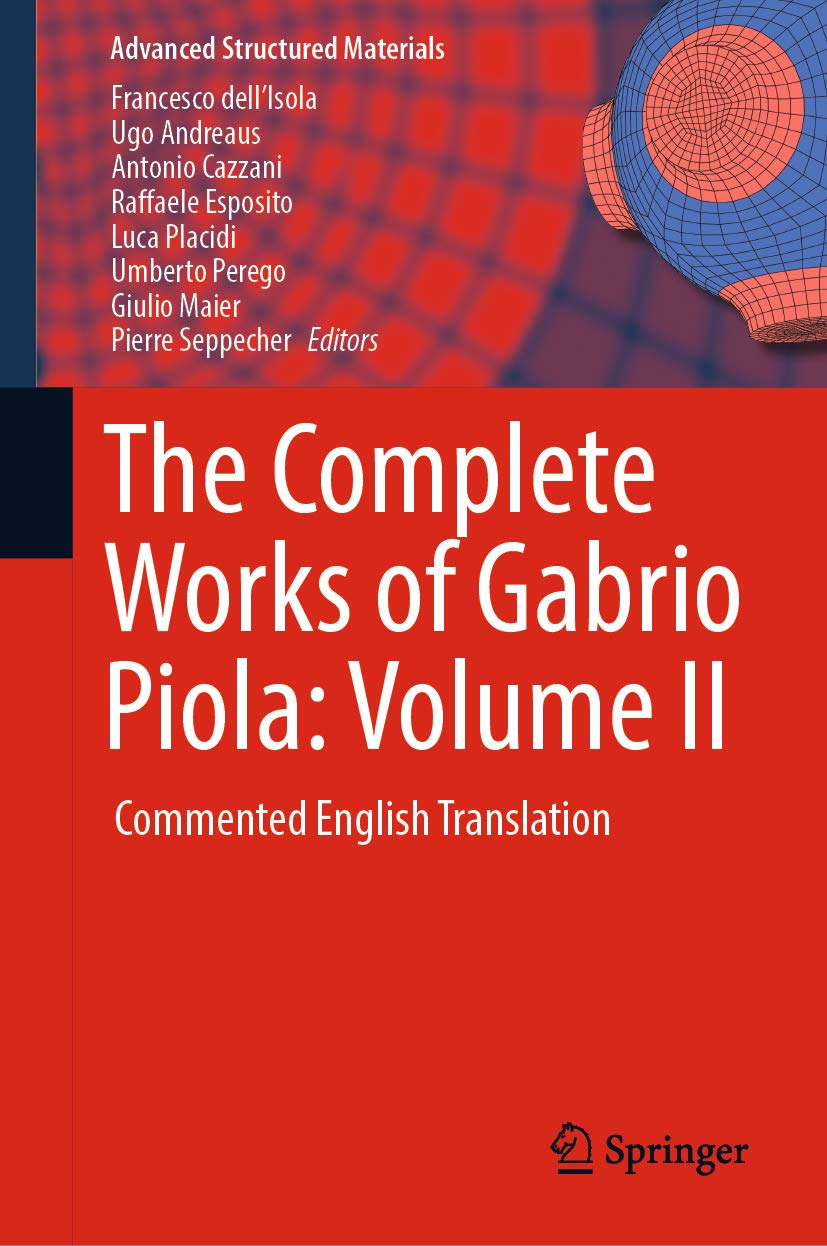 Amazon.com: The Complete Works of Gabrio Piola: Volume II: Commented ...