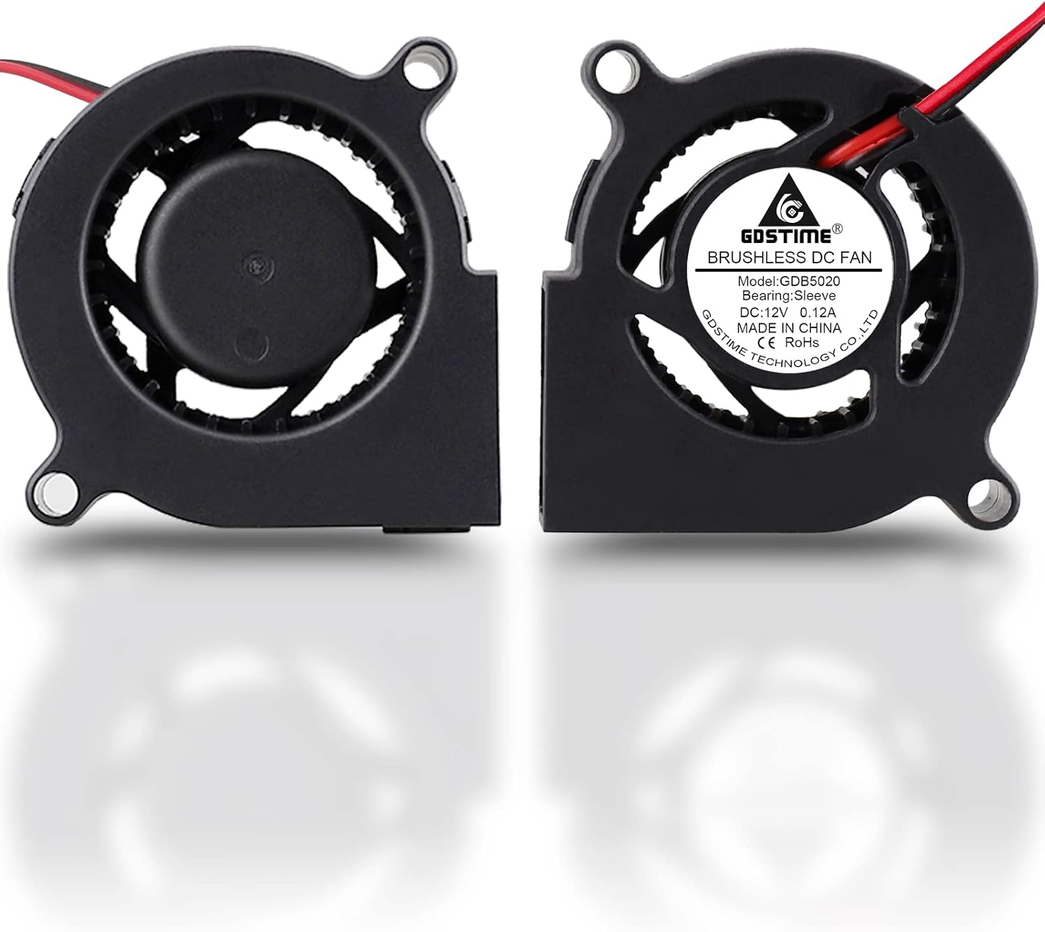 Amazon.com: GDSTIME 50mm Turbo Cooling Fan, 12v Blower Fan, 50mm x 20mm ...