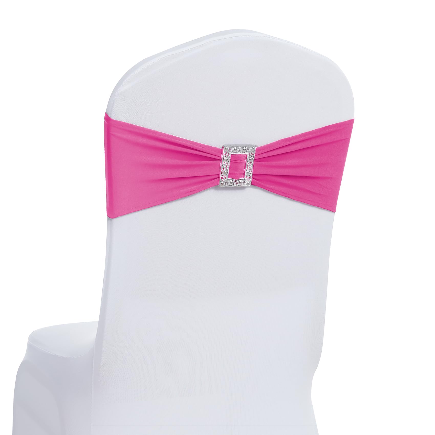 Amazon.com: Joccun 60 PCS Spandex Chair Sashes Bows Stretch Chair Cover ...