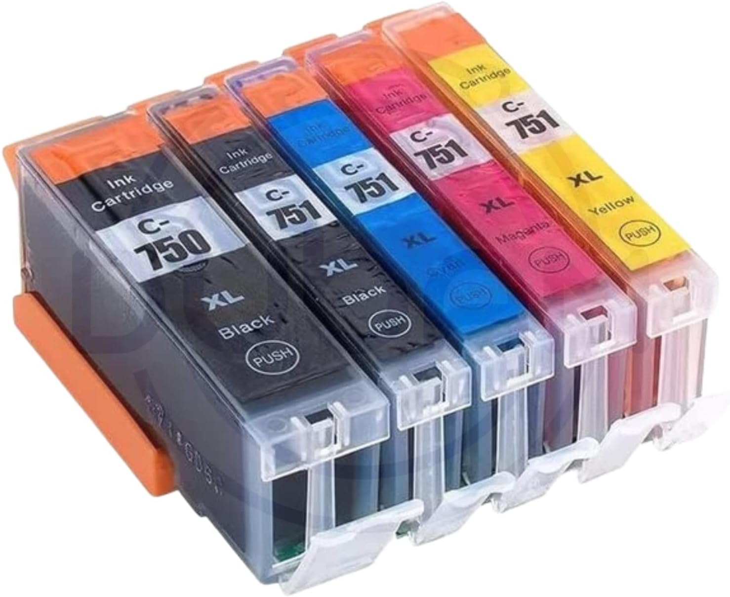 Dubam 750 XL & 751 XL Ink Cartridges for Use in Canon iP7270, MG 5470 ...