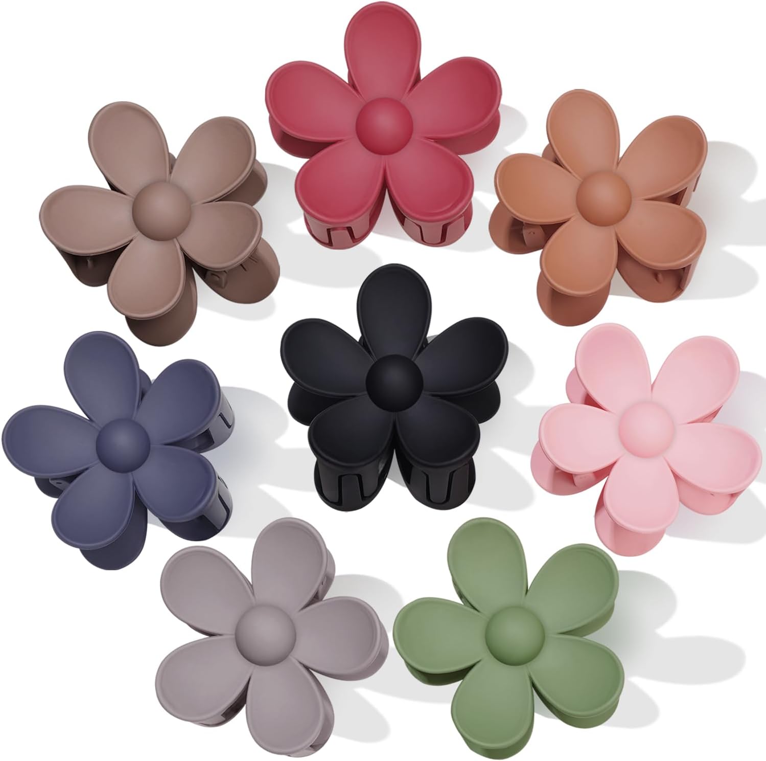 Amazon.com : Hair Claw Clips Flower Hair Clips 8PCS Cute Hair Clips ...