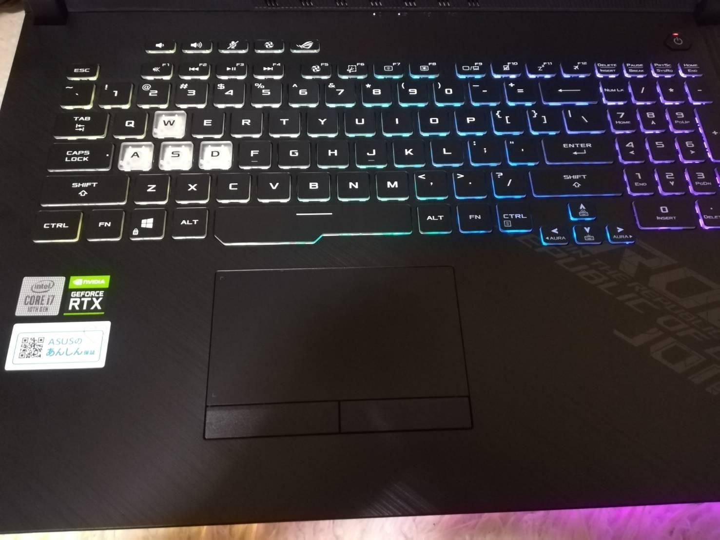 Amazon.co.jp: ASUS Gaming Laptop ROG Strix G17 G712LW (i7-10750H / 32GB ...