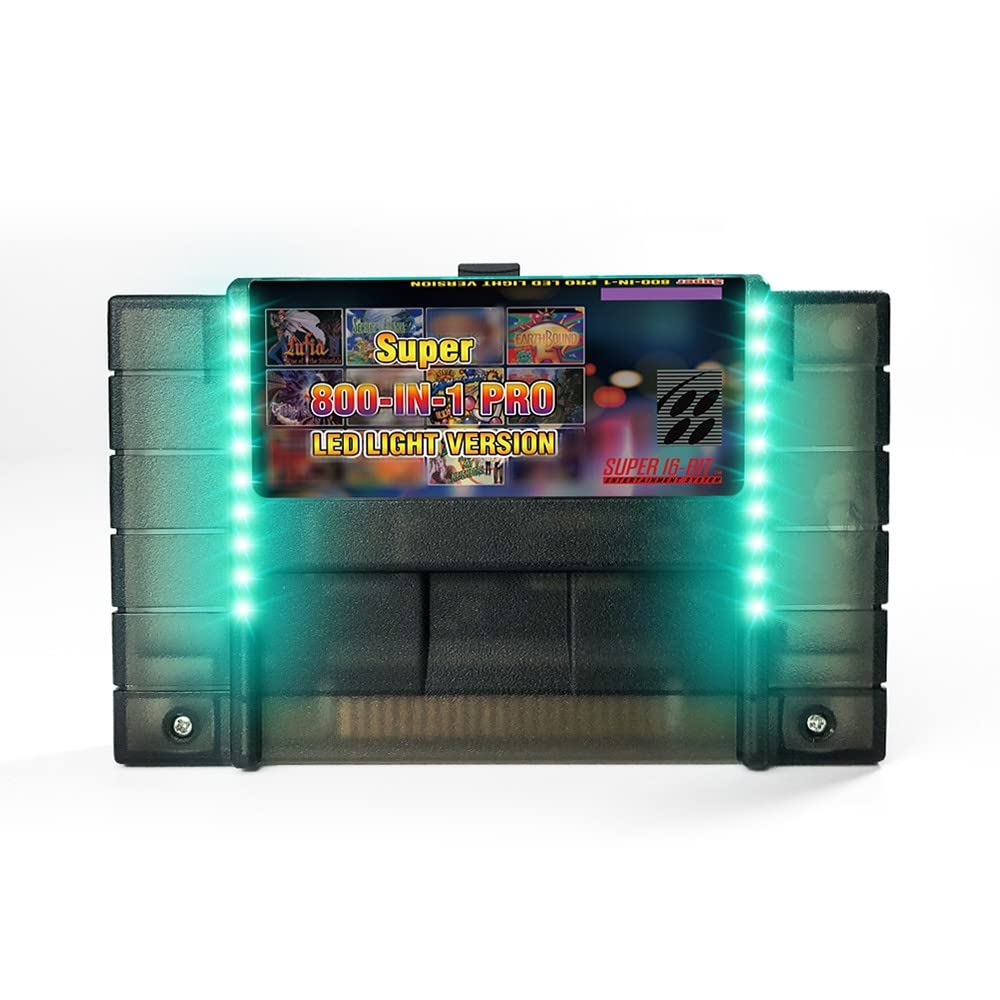 Buy Super Cartridge 800 in 1 LED Version Multi Game Cartridge for SNES ...