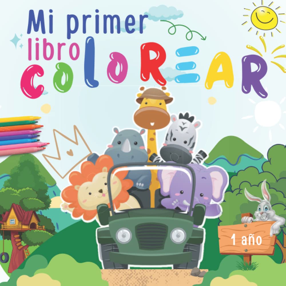 Buy mi primer libro para colorear 1 año: Libros infantiles 3 años ...