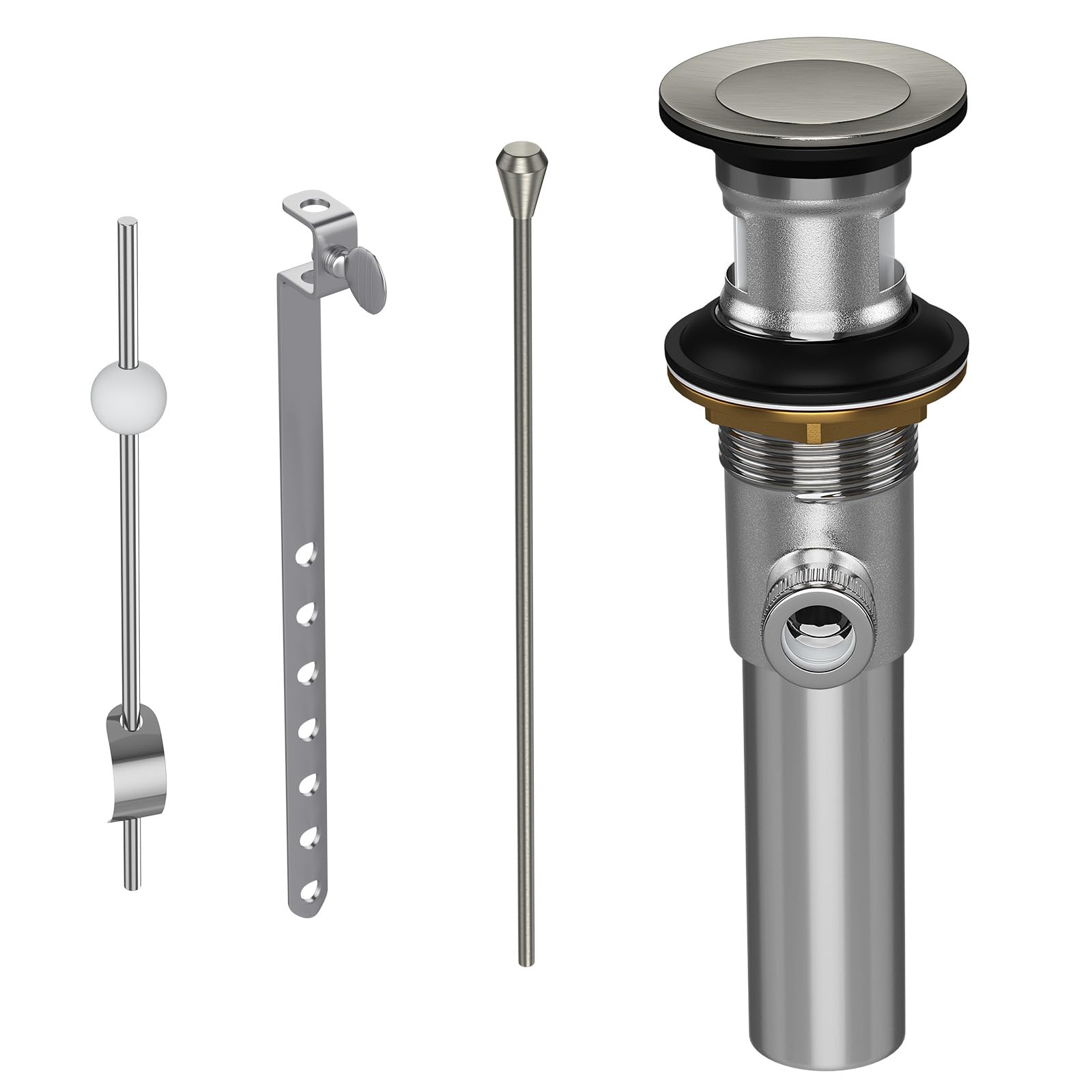 Pop Up Sink Drain Rod Bathroom The Components Of A Sink Drain