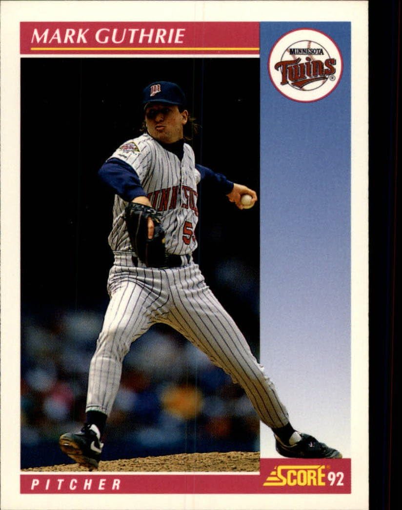Amazon.com: 1992 Score Baseball Card #164 Mark Guthrie : Collectibles ...