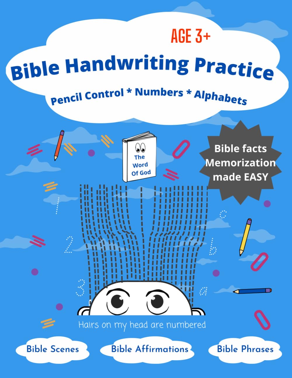 Bible Handwriting Practice: Pencil Control, Shapes, Numbers and ...