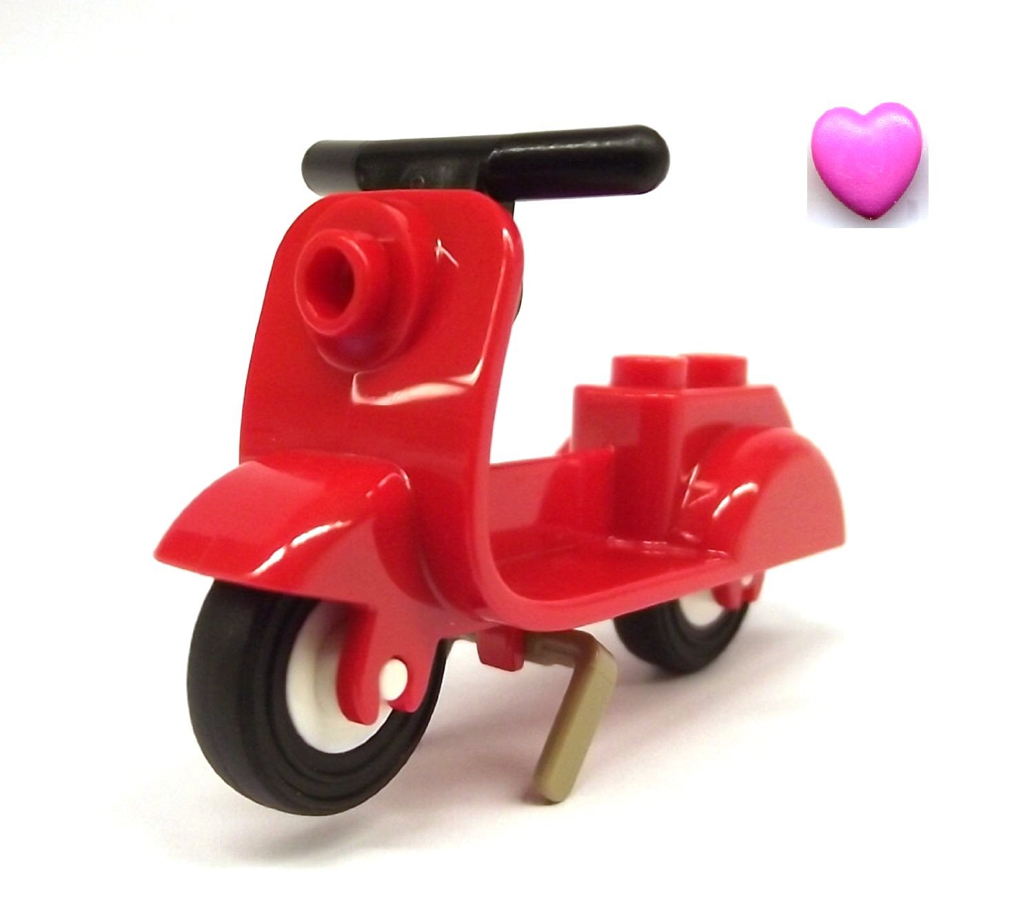 LEGO - Scooter in red for minifigures, from the set 10243 with LEGO ...